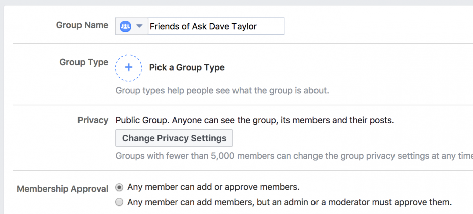 Change a Facebook Group Name?