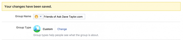 Change a Facebook Group Name?
