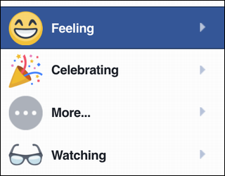 Easy Way to Specify Facebook Feelings?