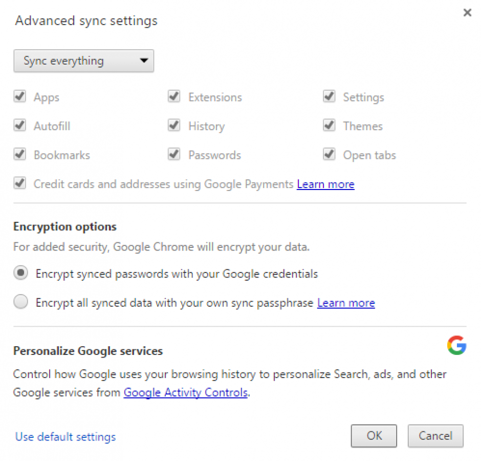 Fix Broken Google Chrome Web Browser Sync?