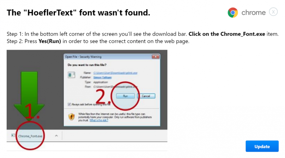 Google Chrome: HoeflerText Font Wasn't Found? - Ask Dave Taylor