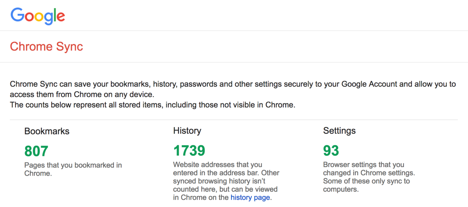 Fix Broken Google Chrome Web Browser Sync?