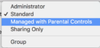 Create Mac User Account with Parental Controls?