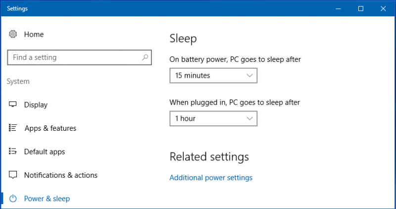 Manage your Windows 10 Sleep Modes?
