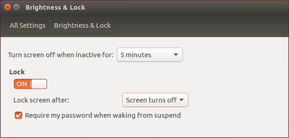 Change Screen Lock Time in Ubuntu Linux?