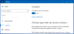 What Win10 Apps can Access my Contacts?