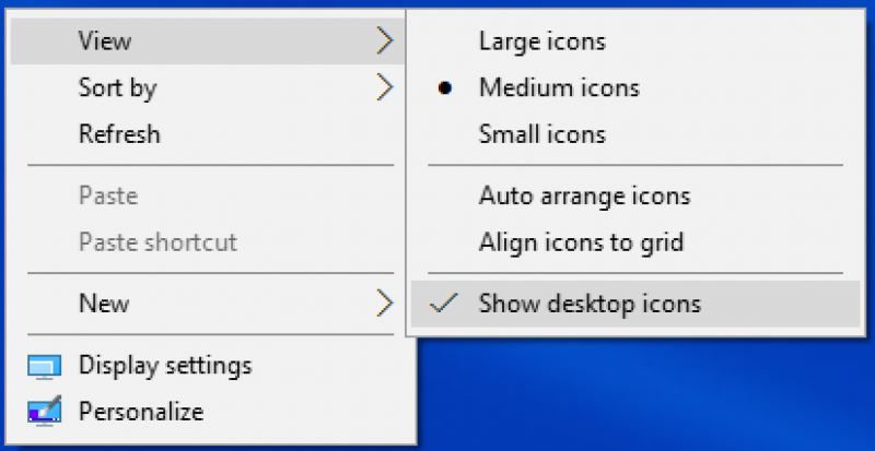 Restoring Lost Windows 10 Desktop Icons?