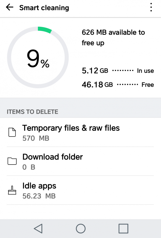 Smart Cleaning Helps Free Up Space on your Android Phone