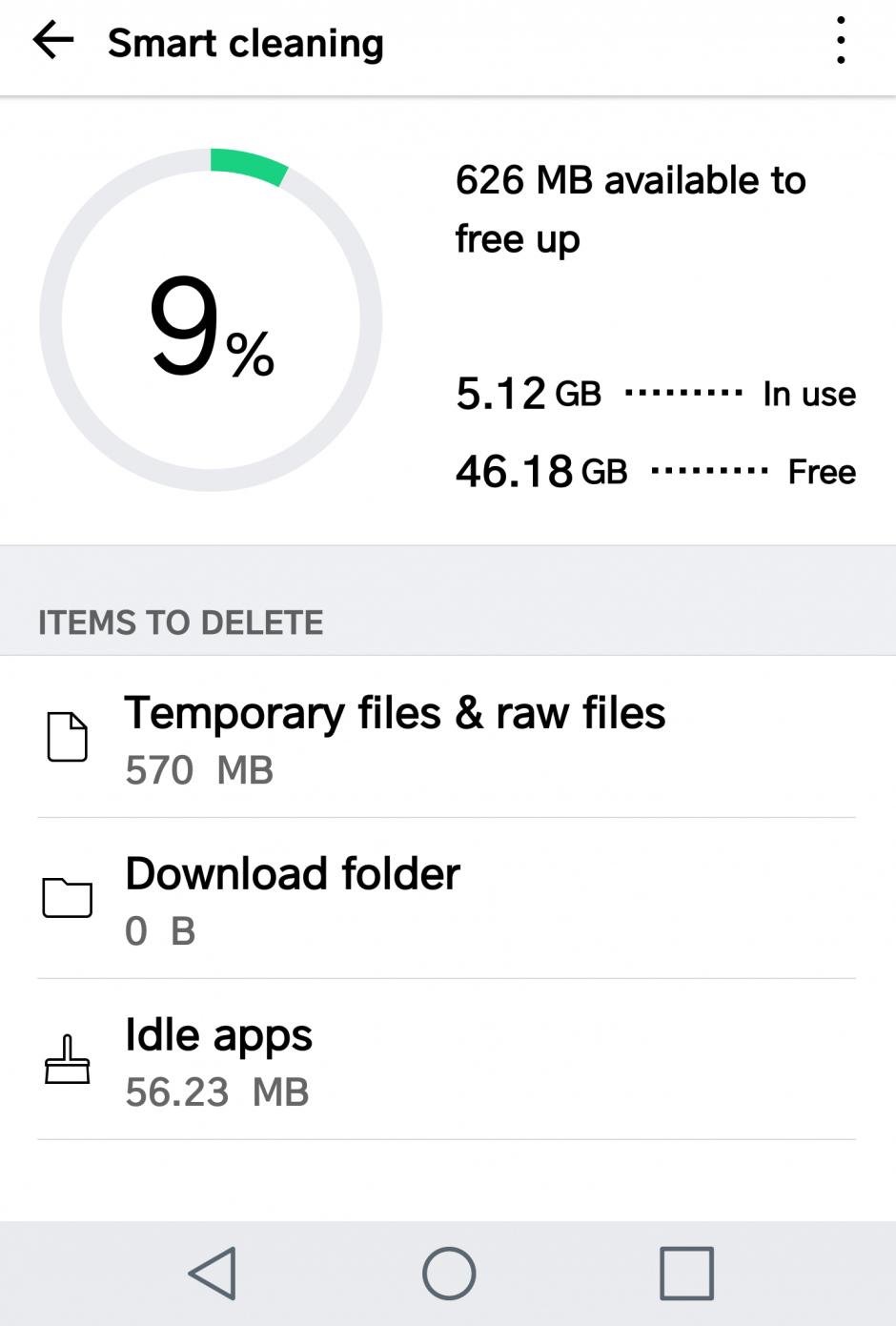 Smart Cleaning Helps Free Up Space on your Android Phone