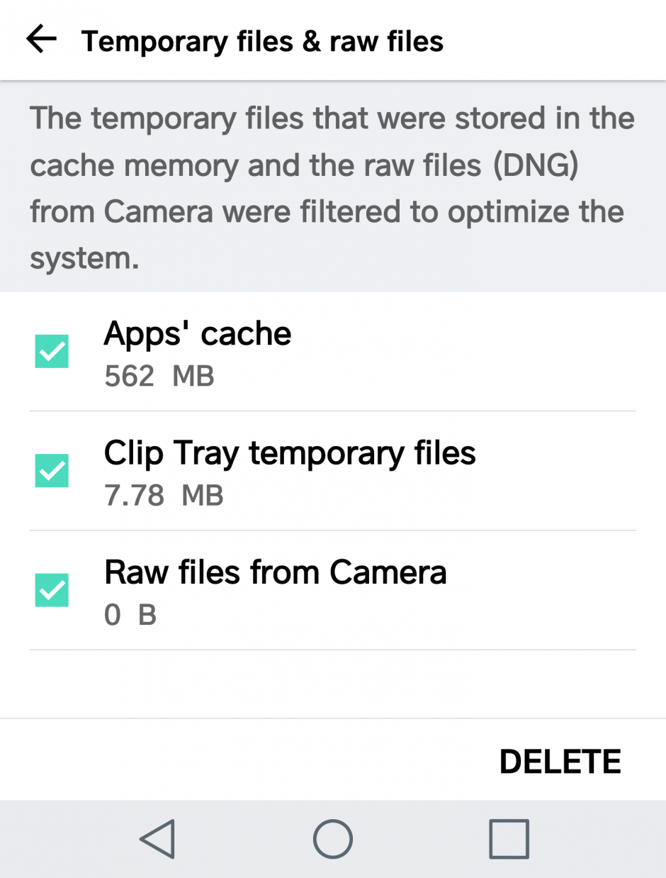 Smart Cleaning Helps Free Up Space on your Android Phone