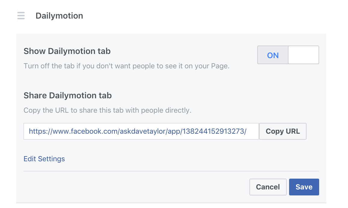 Delete and Reorder Facebook Business Page Tabs?