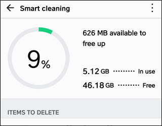 Smart Cleaning Helps Free Up Space on your Android Phone