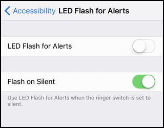 iPhone Light Flash for Notifications?