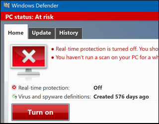 Protect your Win10 PC with Windows Defender