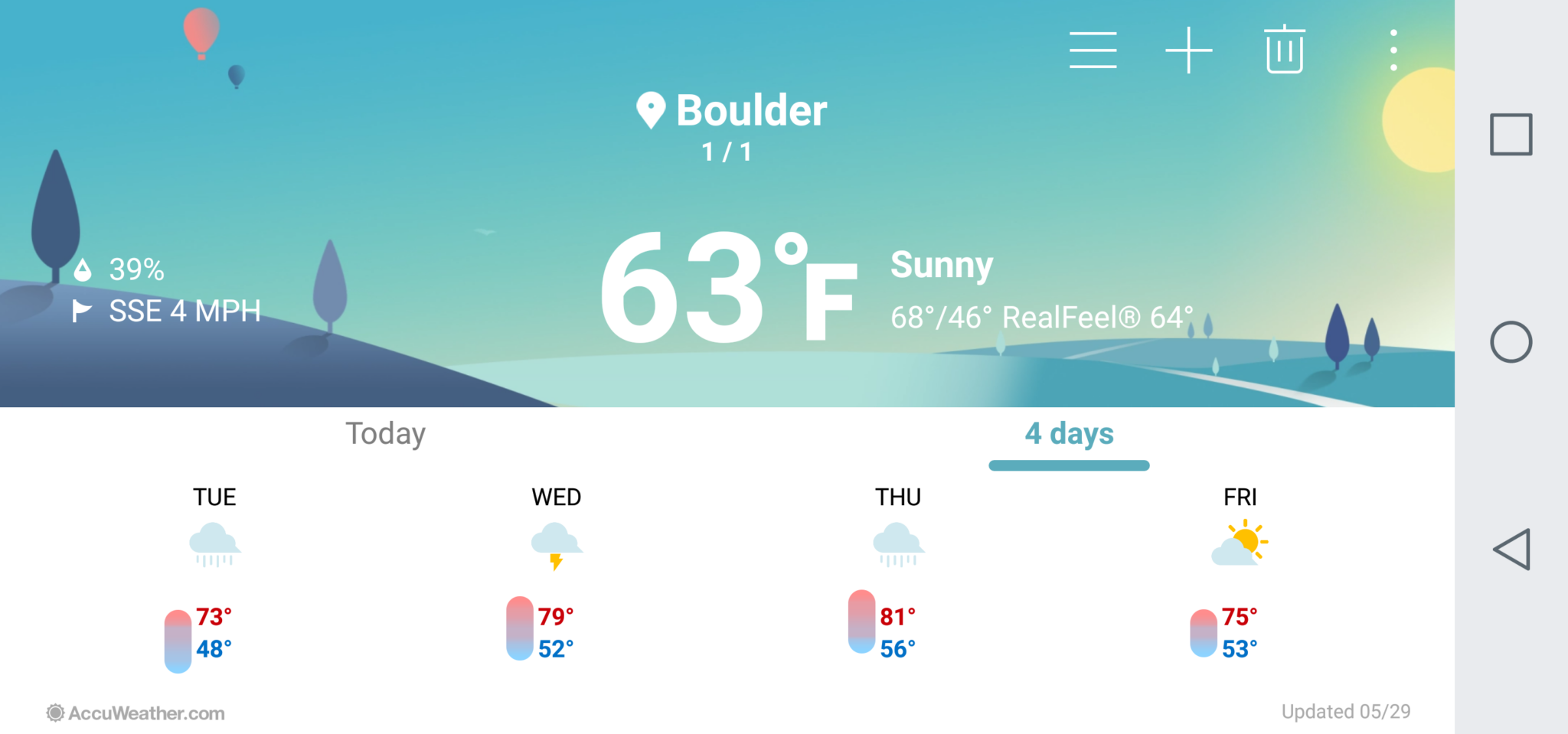 Automatically Update Android Weather Forecasts?