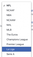 Change Teams in Facebook Sports Scores?