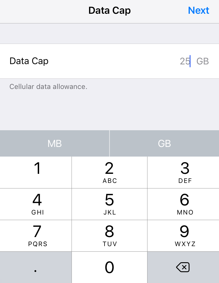 Track iPhone Cellular Data Usage with DataMan