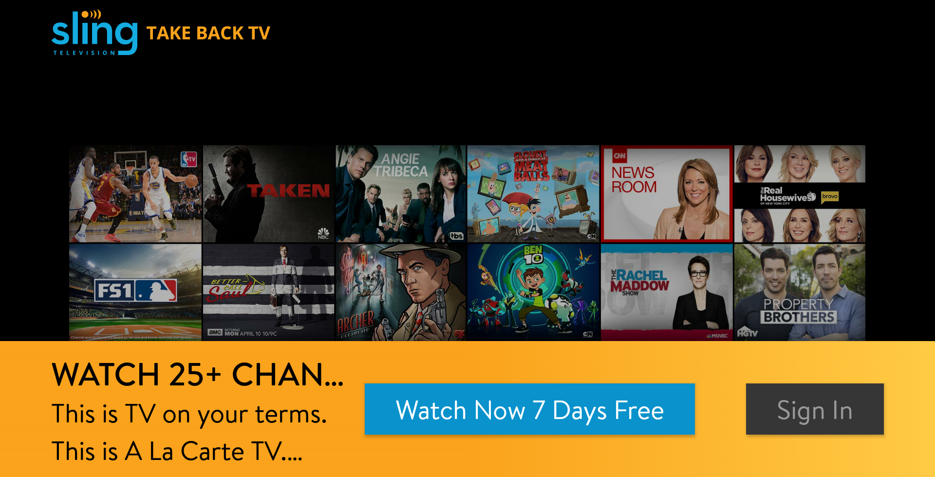 Watch TV on your Android cell with Sling TV?