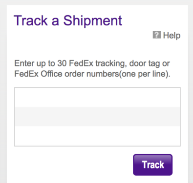 Add a FedEx Tracking Box to your Web Site?