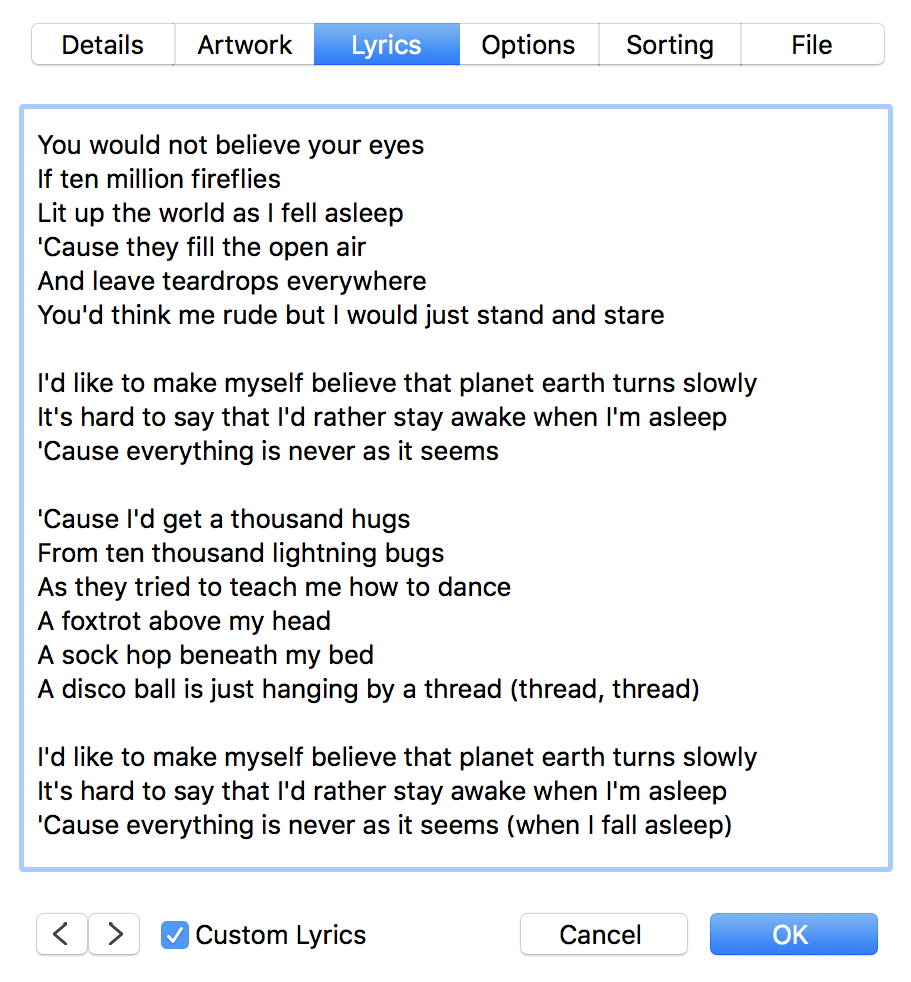 How Can I Add Lyrics to a Song in iTunes?