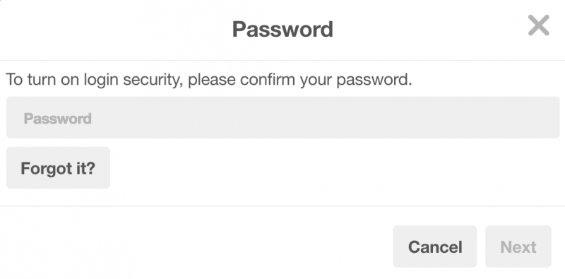 Enable Pinterest Two-Factor Authentication?