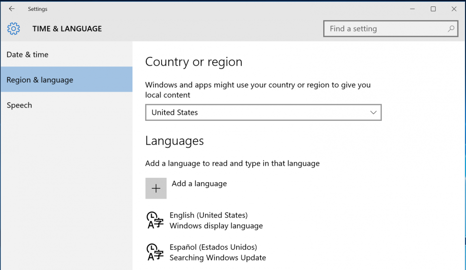 Disable Multiple Language Support in Windows 10?