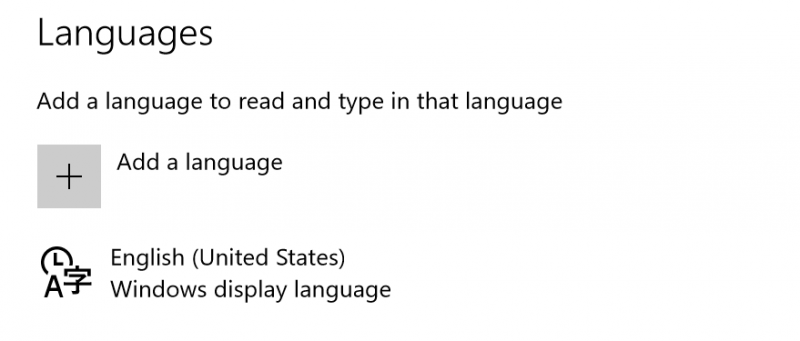 Disable Multiple Language Support in Windows 10?