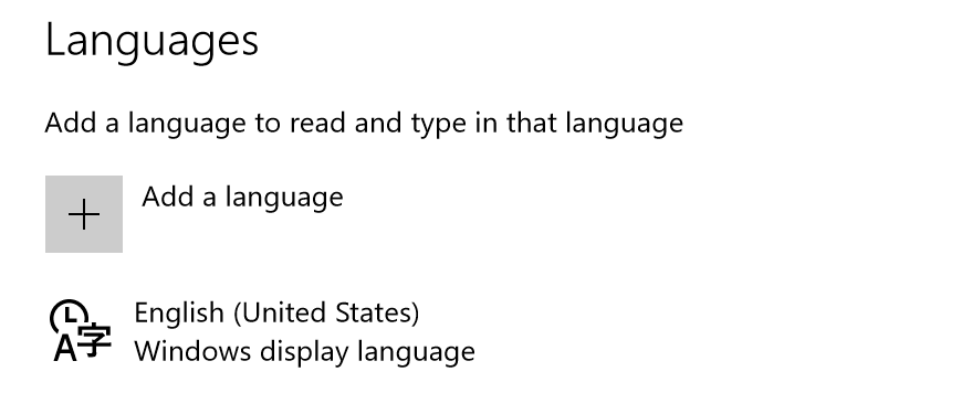 Disable Multiple Language Support in Windows 10?