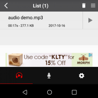 Make a voice recording on an Android phone?