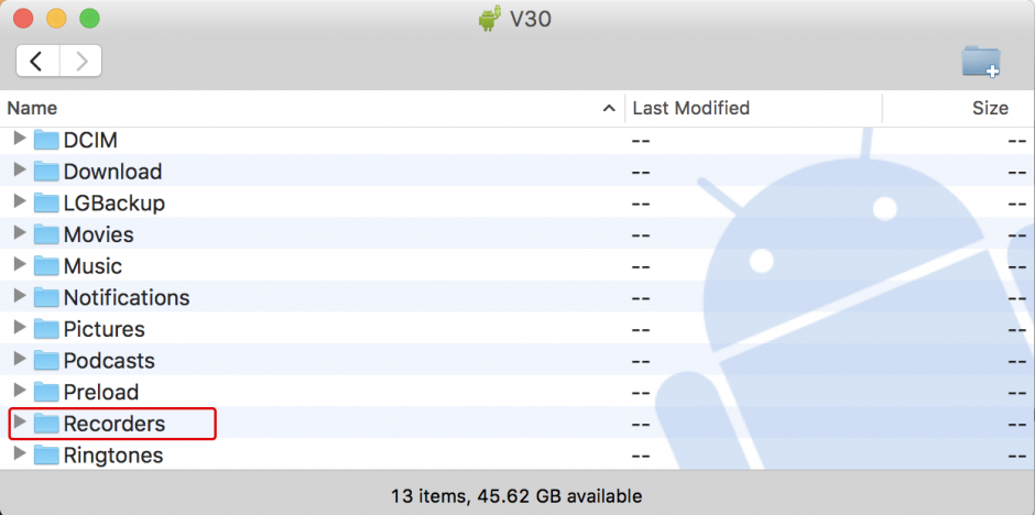 Make a voice recording on an Android phone?