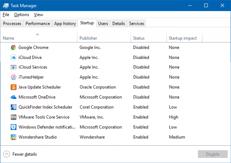 Speed up Windows 10 by Disabling Startup Items?