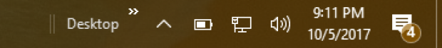 Restore Battery Icon on Windows 10 Taskbar?