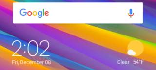 How do I set weather location on my Android phone?