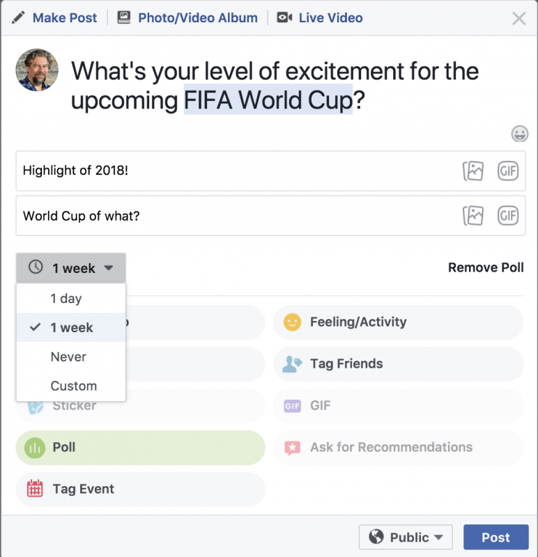 How to Create a Facebook Poll?