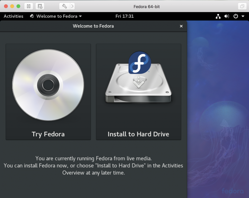 Run Fedora Linux in VMware Fusion on my Mac?