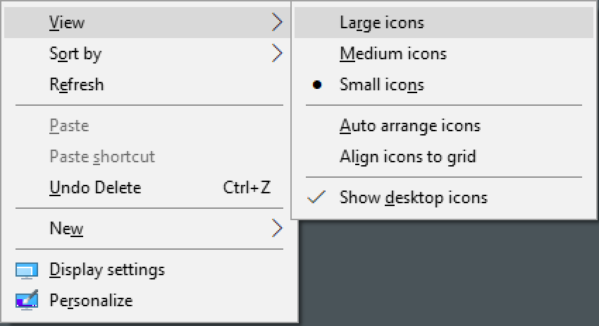 Make Windows 10 Desktop Icons Bigger?