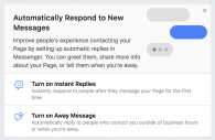 Set up Facebook Autoresponse for Business Pages?