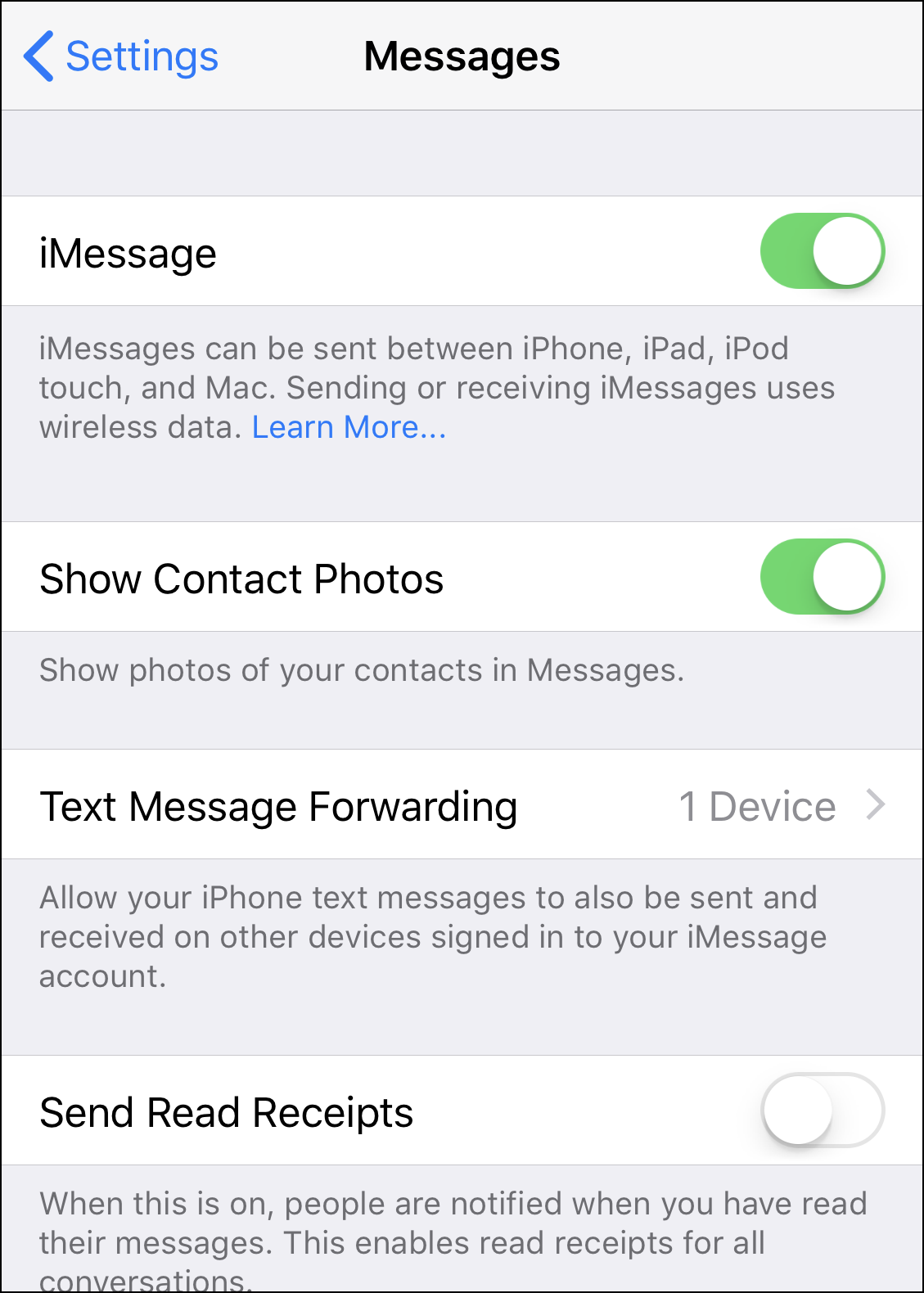 Save Bandwidth on iPhone SMS Messaging?