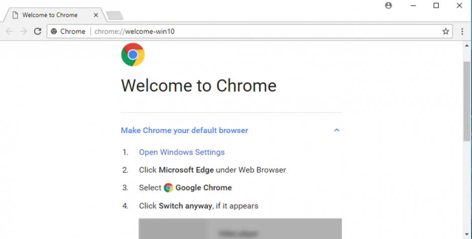 Change Default Win10 Web Browser to Google Chrome?