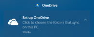 Disable OneDrive Notifications in Windows 10?
