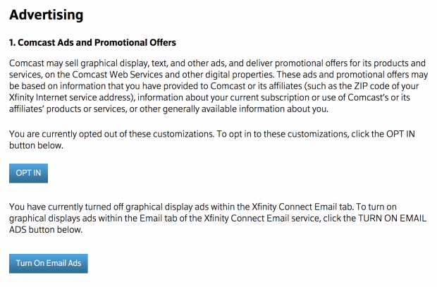 How to Opt Out of Xfinity Ad Tracking?