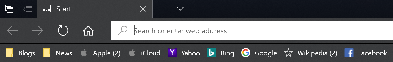 Add Favorites Bar to Microsoft Edge?