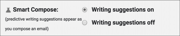How do I enable Gmail “Smart Compose”?
