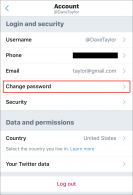 How to Change your Twitter Password