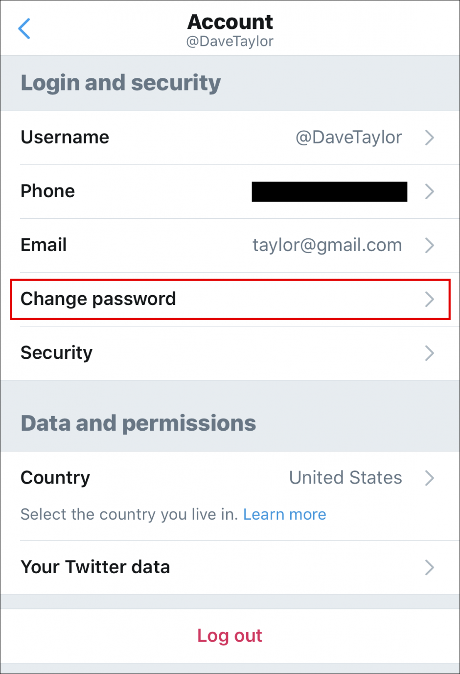 How to Change your Twitter Password