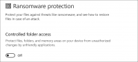 Enable Windows 10 Defender Ransomware Protection?