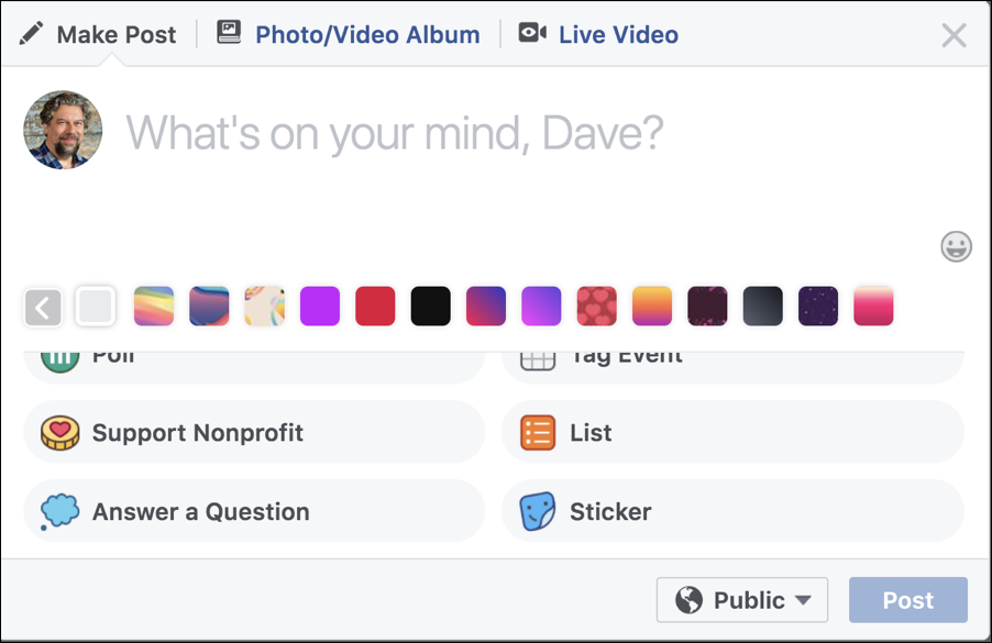 How to create colorful Facebook quotes & updates?