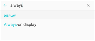 Enable Always On Display on LG Android Phone?