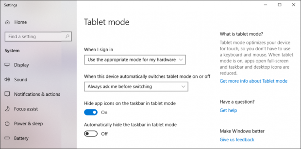 How Can I Disable Tablet Mode in Windows 10?