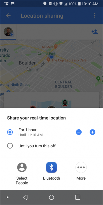 Can I Share my Location from my Android Phone?
